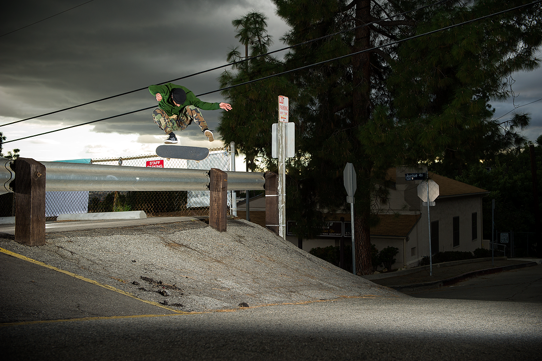 Christian Maalouf kickflip Highland Park CA, photo by Brent O Donnell ...