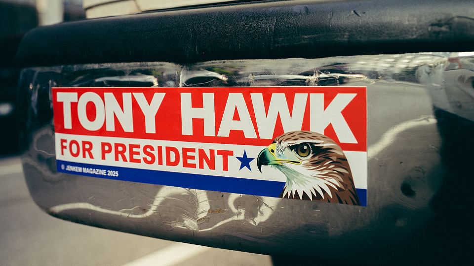 Tony Hawk President Jenkem Sticker Bumper Product - Jenkem Magazine